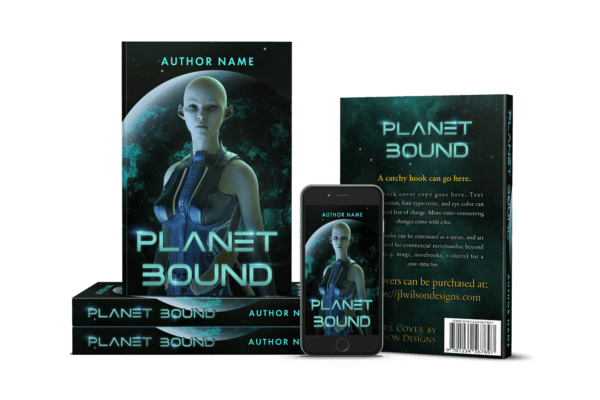 Sci-fi Alien Book Cover: Planet Bound - J. L. Wilson Designs