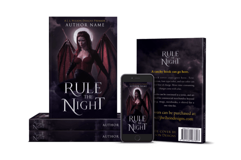 Dark Fantasy Book Cover: Rule the Night - J. L. Wilson Designs